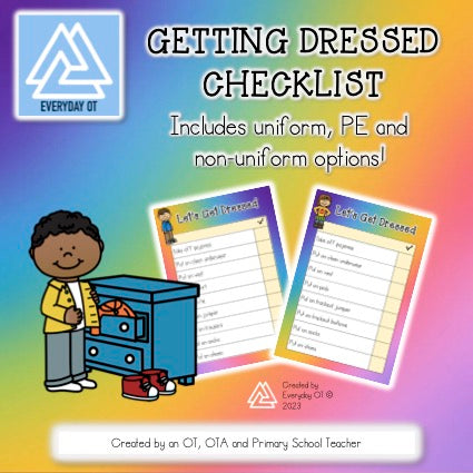 Getting Dressed Checklist Digital Download – Everyday OT